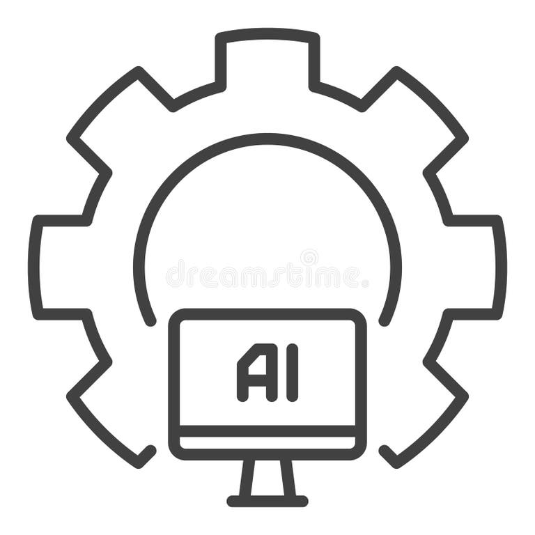 Vector Artificial Intelligence Cog Wheel Icon Stock Illustrations – 570 ...