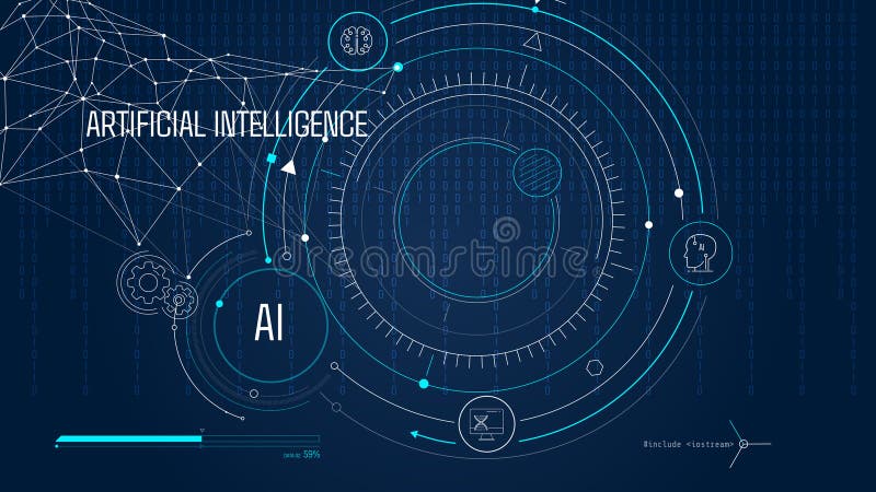 Artificial Intelligence Computing Technology is Used To Create Virtual ...