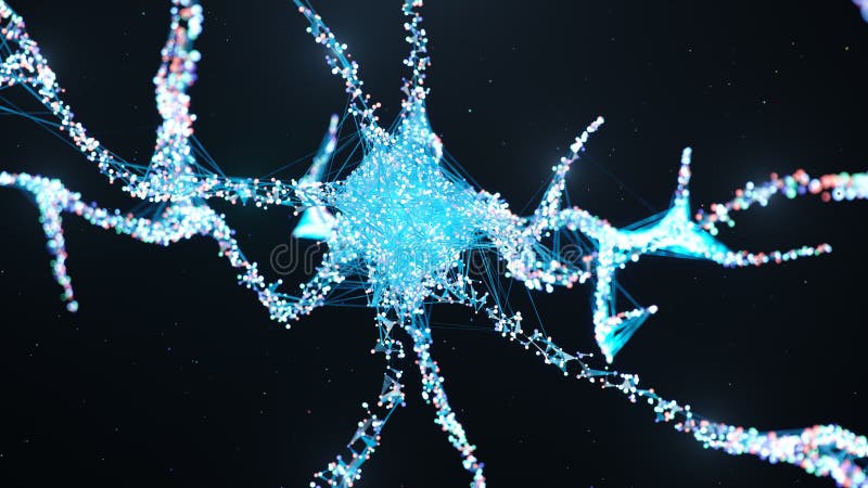 Neuron, Neural Network, Nerve Node, Stock Illustration - Illustration ...