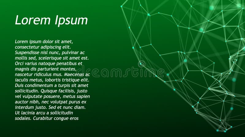 Artificial Intelligence Concept. Big Data Visualization. Blue ...