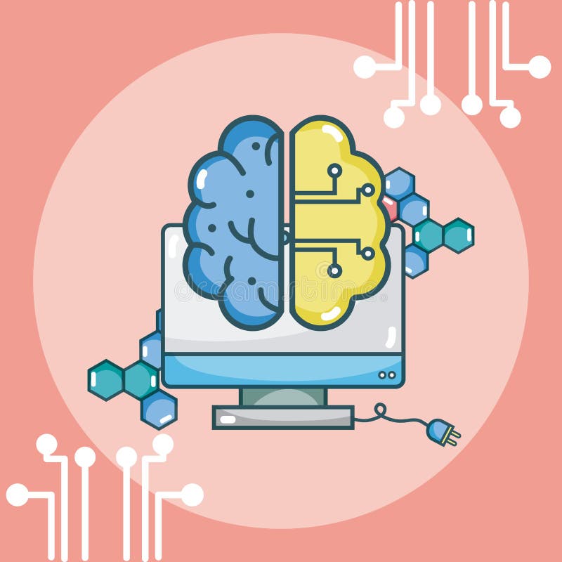 Artificial Intelligence Concept Cartoons Stock Vector - Illustration of ...