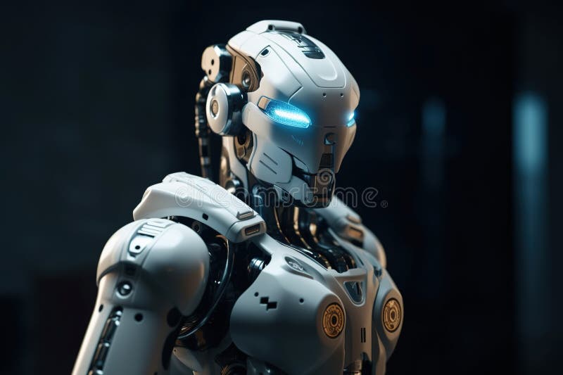 Artificial Intelligence. Concept of Digital Networks. Development of ...