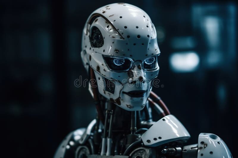 Artificial Intelligence. Concept of Digital Networks. Development of ...