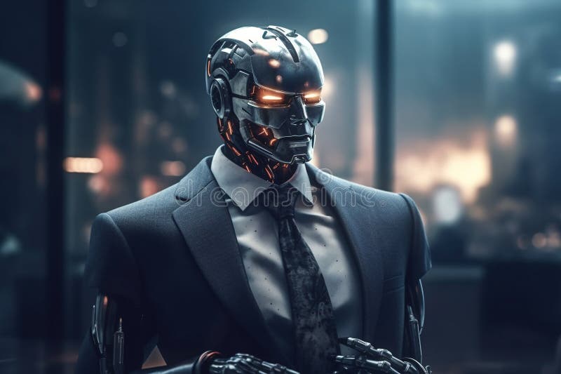 Artificial Intelligence. Concept of Digital Networks. Development of ...