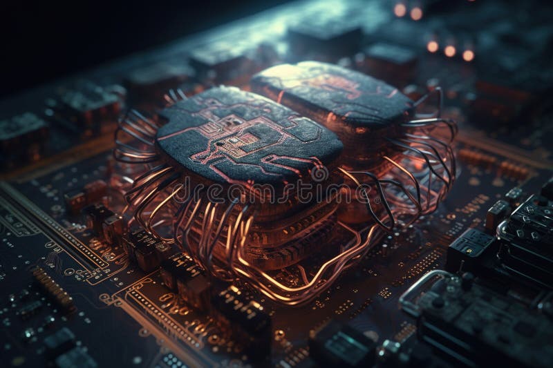 Artificial Intelligence. Concept of Digital Networks. Development of ...