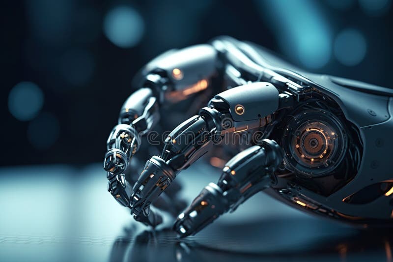 Artificial Intelligence. Concept of Digital Networks. Development of ...