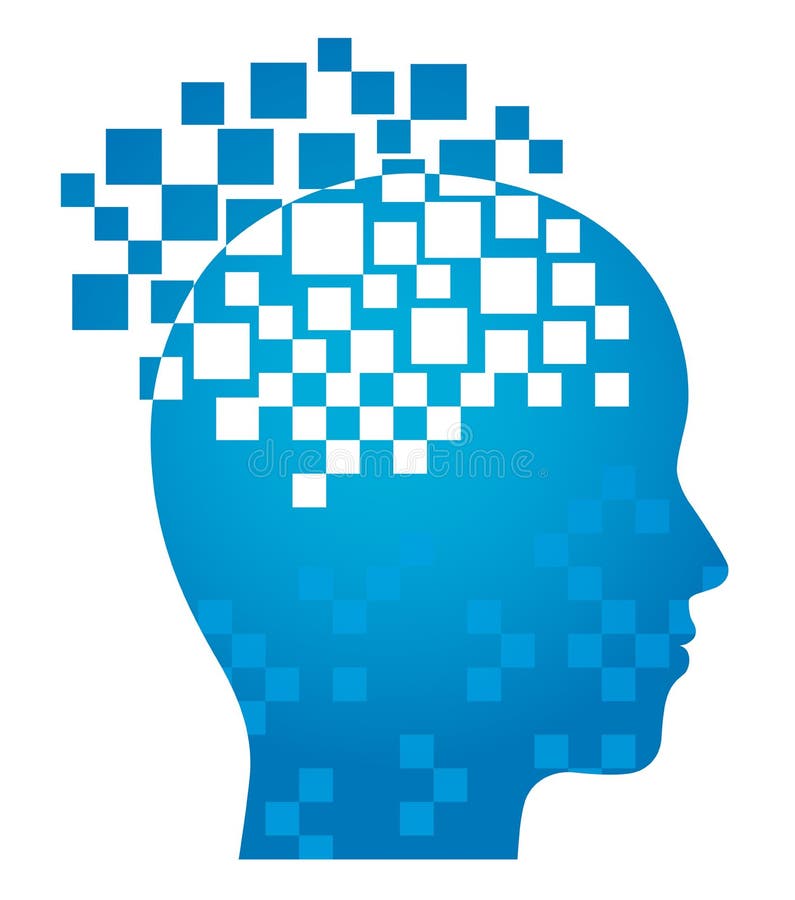 Artificial Intelligence Concept Vector Illustration Isolated on a White ...