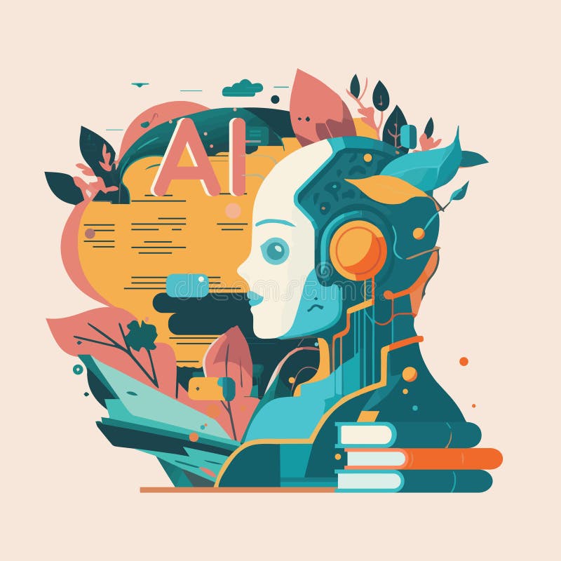 Artificial Intelligence Concept Illustration Stock Vector ...