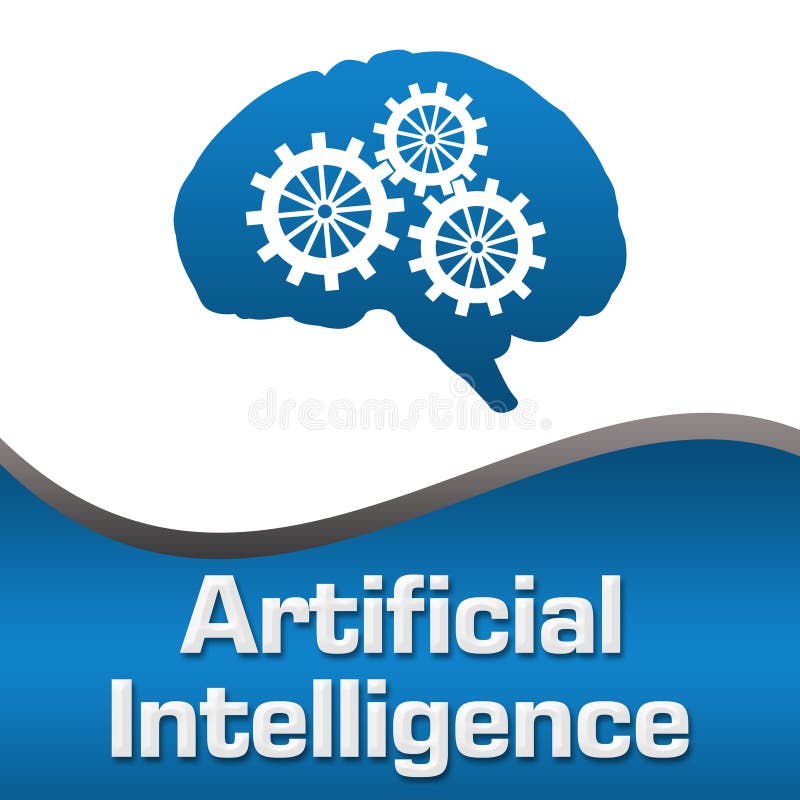 Artificial Intelligence Binary Brain Square Stock Illustration ...
