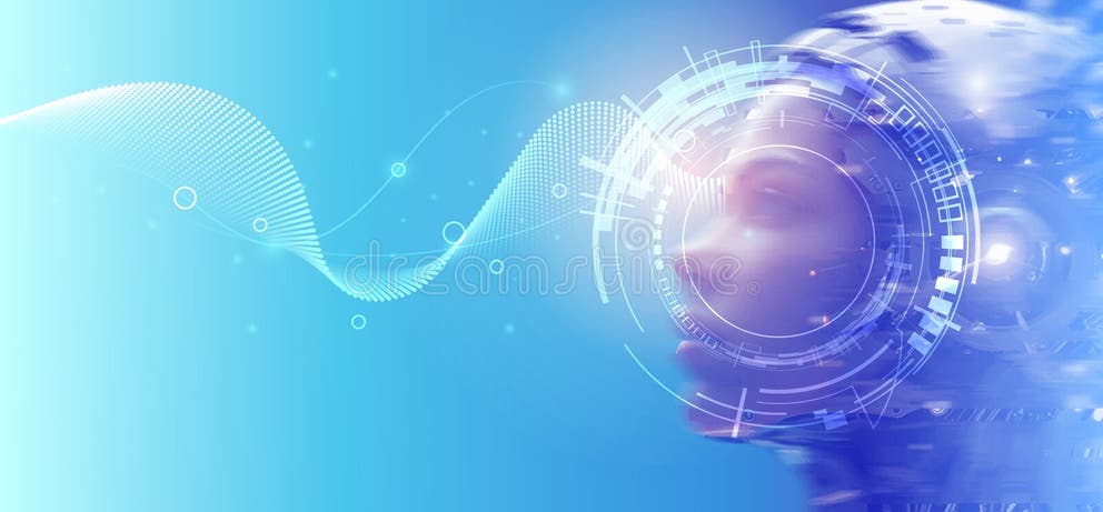 Vector Abstract Modern Technology Futuristic, AI Bot, Artificial ...