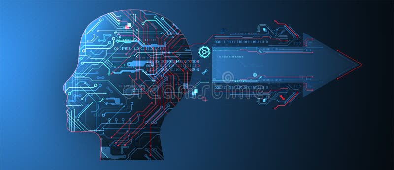 Artificial Intelligence Concept. Technology Background. Vector Science ...