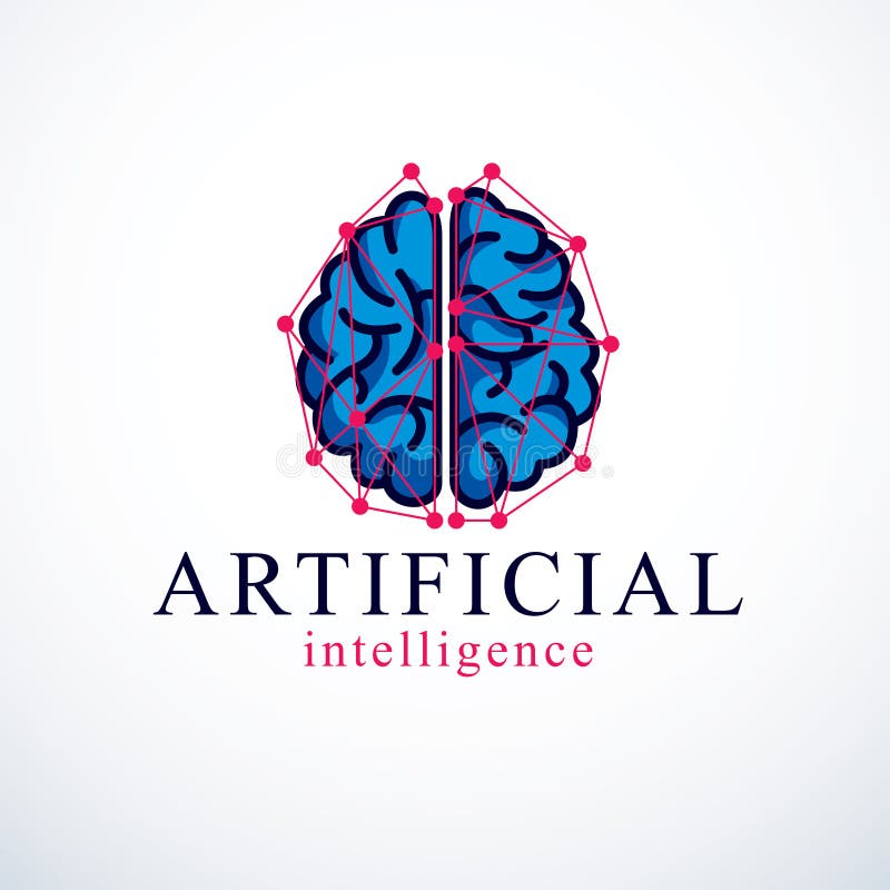 Smart Brain Artificial Intelligence Logo Stock Vector - Illustration of ...