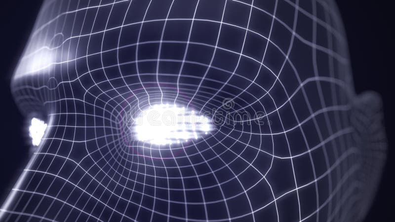 Artificial Intelligence Concept with Virtual Human Avatar.3d ...