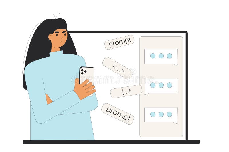 Artificial Intelligence Confusing. Prompt Engineering Problem Stock ...