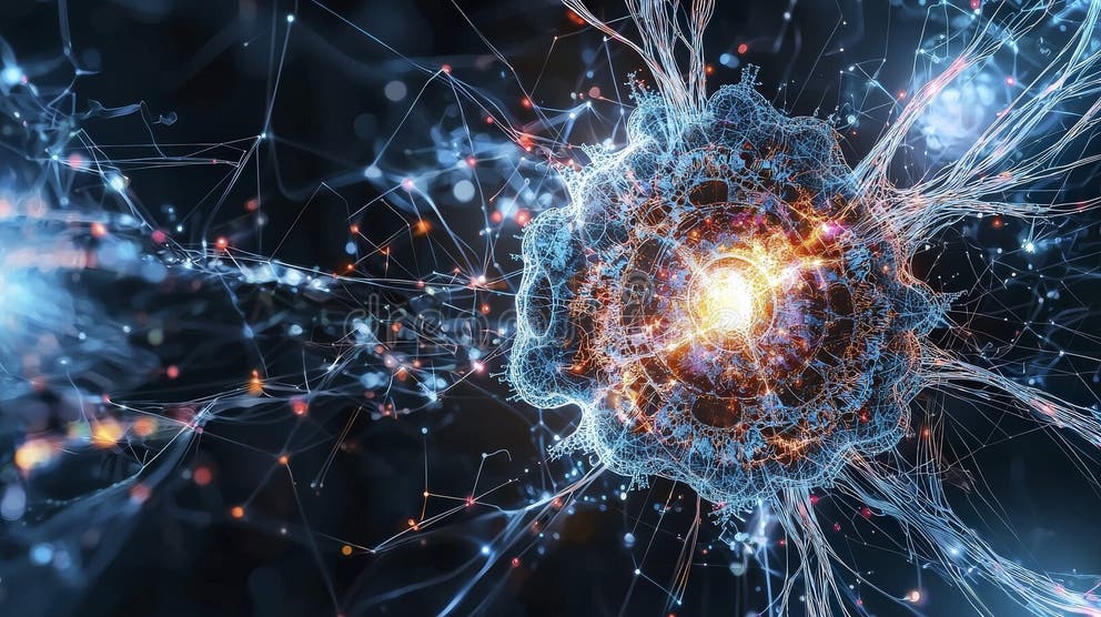 Artificial Intelligence Consciousness Visualization Abstract Science ...