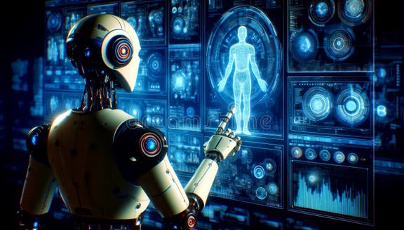 Artificial Intelligence Control Stock Illustration - Illustration of ...