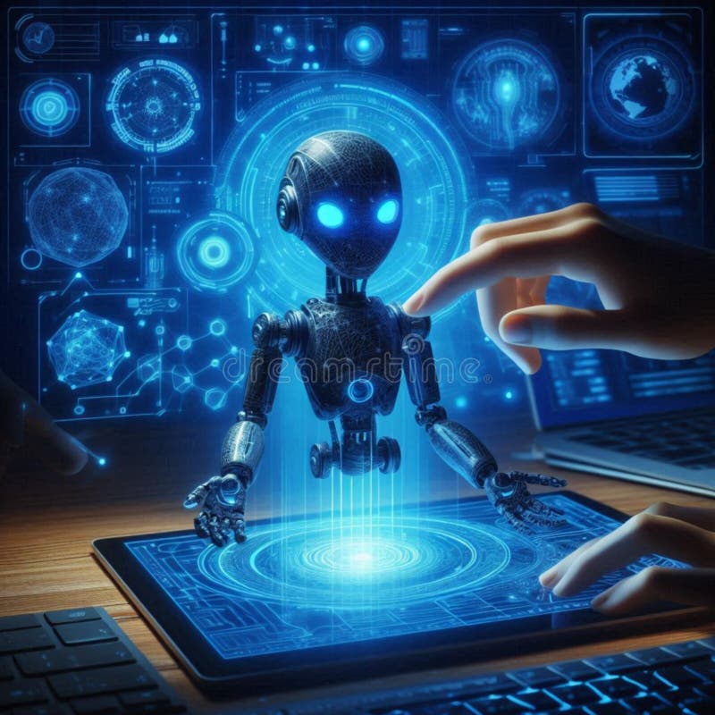 Artificial Intelligence is Created in a Laboratory Stock Photo - Image ...
