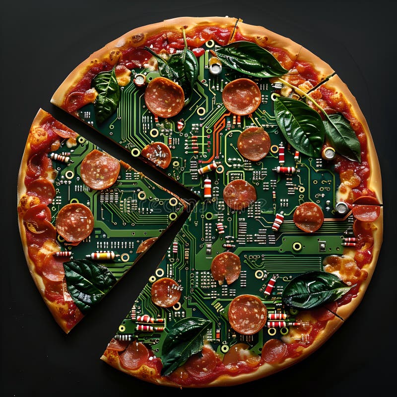 Artificial Intelligence Creates a Unique Fusion. a Pizza with ...