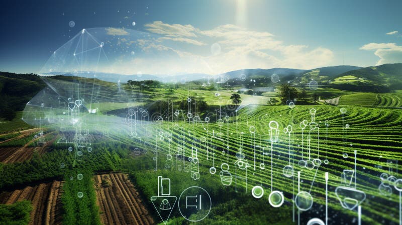 Artificial Intelligence Critical Role in Agriculture Illustration ... Artificial Intelligence Critical Role in Agriculture Illustration ...