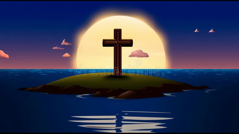 Artificial Intelligence. Cross on the Water. Stock Video - Video of ...