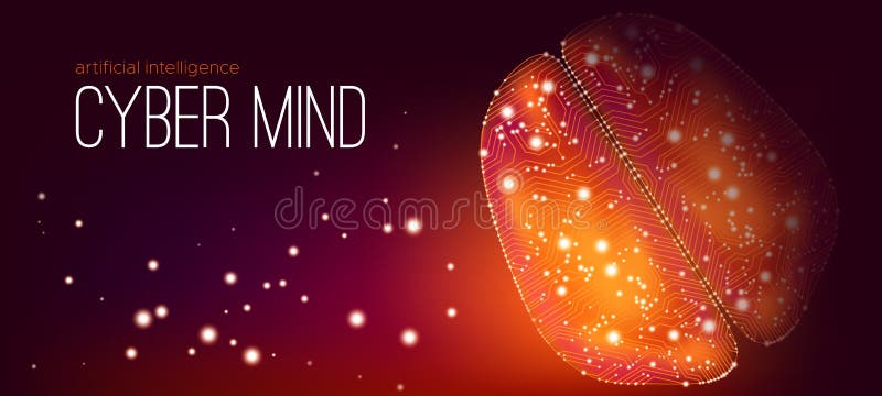 Cyber Mind Concept, Artificial Intelligence. Stock Vector ...