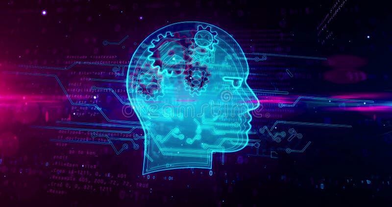 Artificial Intelligence Technology AI Symbol and Man Typing Keyboard Stock Video - Video of ...