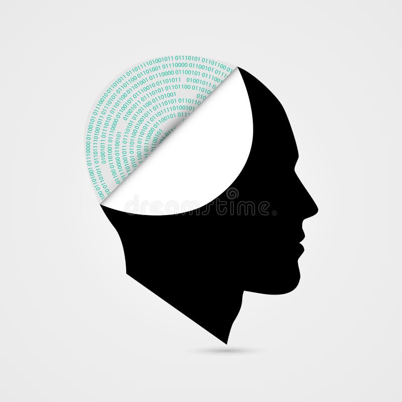 Artificial Intelligence. Cyborg Stock Vector - Illustration of idea ...