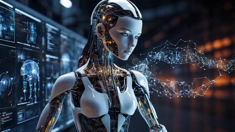 Artificial Intelligence Data Analysis Concept Stock Image - Image of brain, data: 320673545