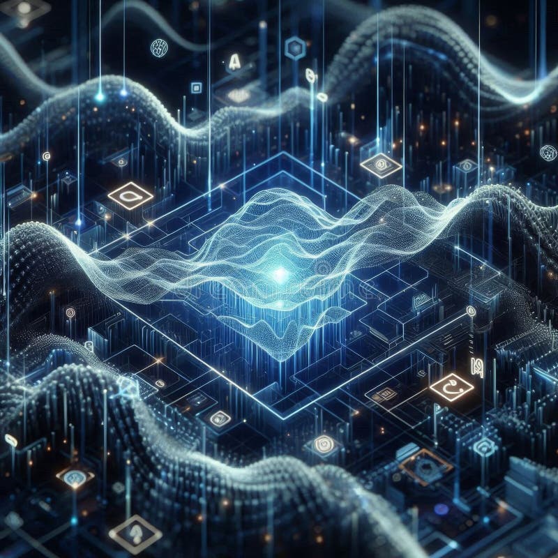 Artificial Intelligence Data Pathways. Blockchain Field Interactions ...