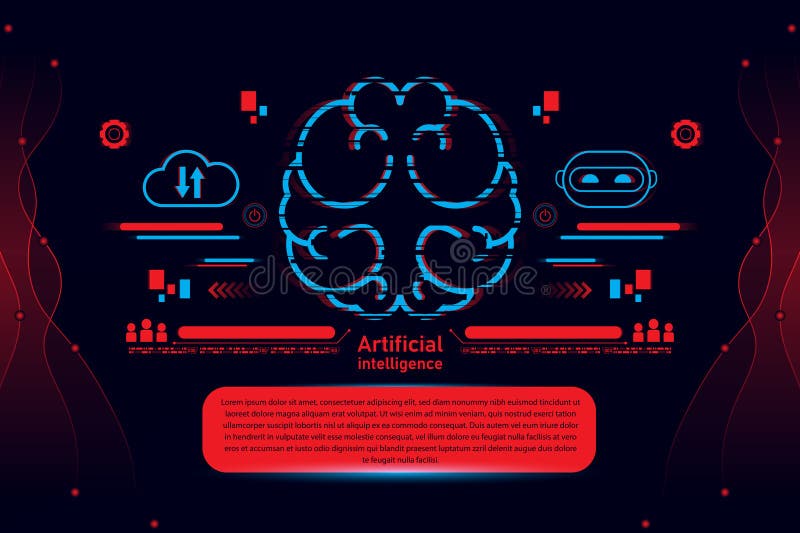 Artificial Intelligence Machine Learning Business Internet Technology Concept. Stock ...