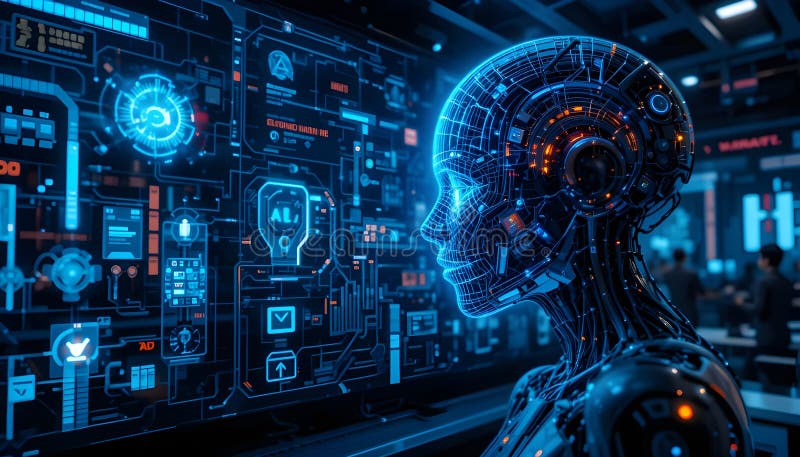 Artificial Intelligence and Data Science – Machine Learning and AI-Powered Computing Concept ...