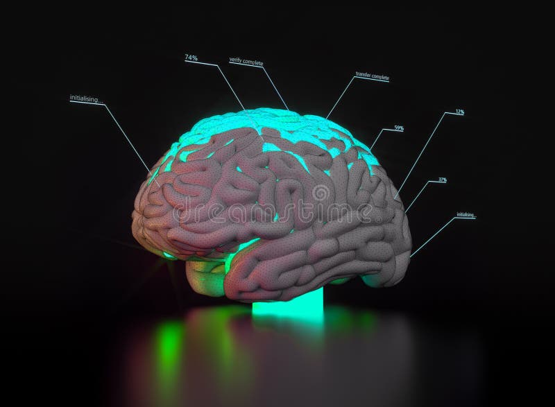 Artificial Intelligence Deep Learning Brain Simulation Stock ...