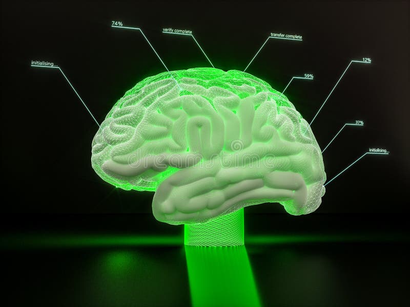 Artificial Intelligence Deep Learning Brain Simulation Stock ...