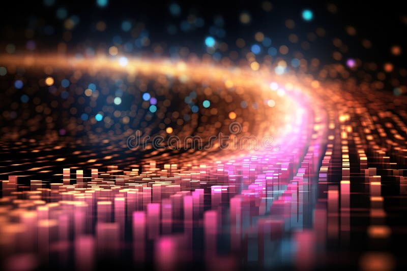 Artificial Intelligence Digital Binary Code Abstract Background ...