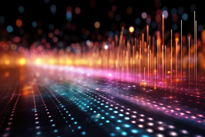 Artificial Intelligence Digital Binary Code Abstract Background Technology Futuristic,generative ...