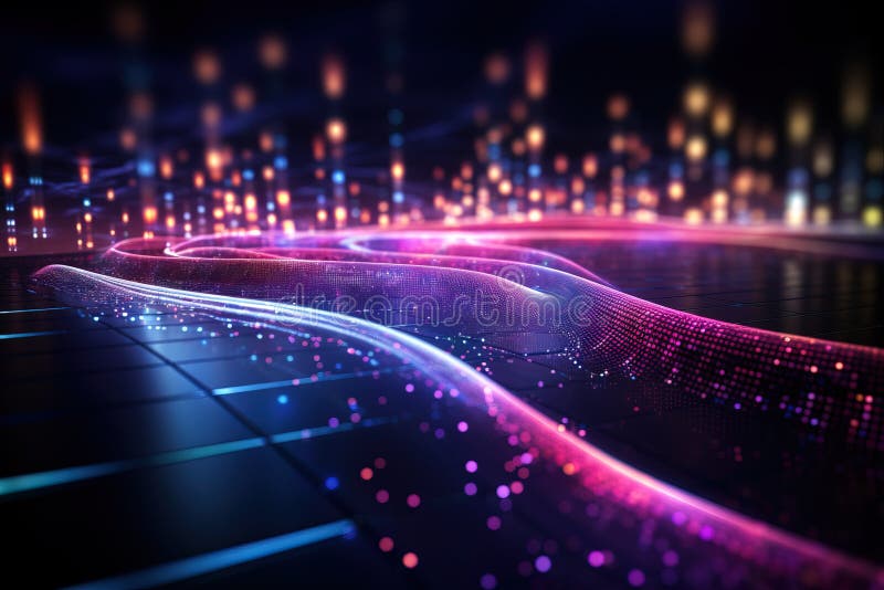 Artificial Intelligence Digital Binary Code Abstract Background Technology Futuristic,generative ...