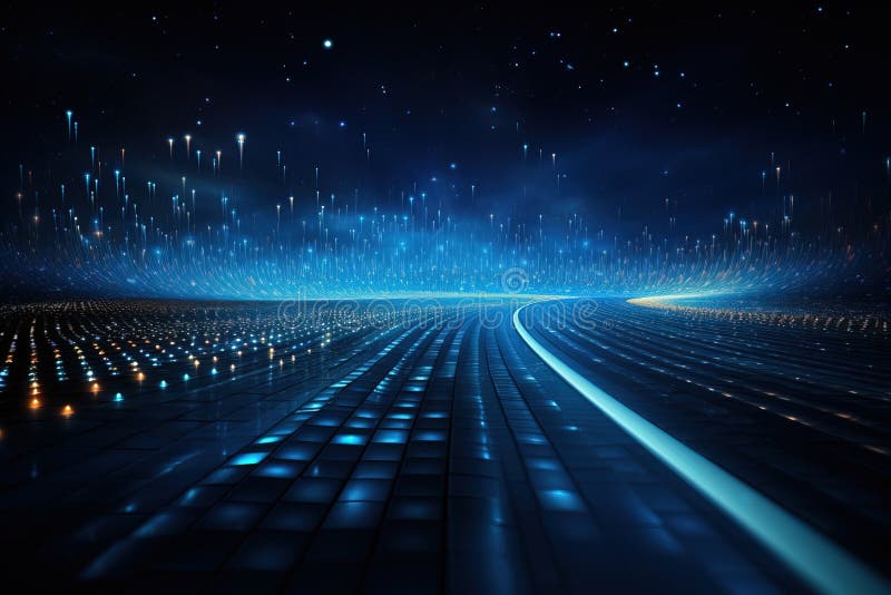 Artificial Intelligence Digital Binary Code Abstract Background Technology Futuristic,generative ...