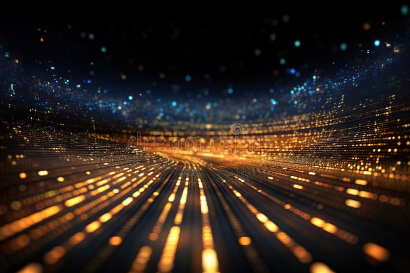 Artificial Intelligence Digital Binary Code Abstract Background Technology Futuristic,generative ...