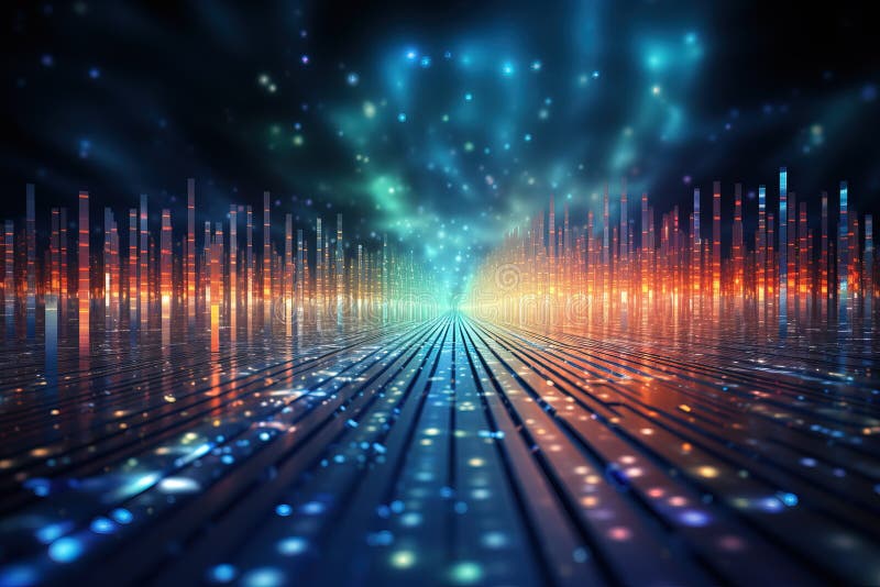 Artificial Intelligence Digital Binary Code Abstract Background Technology Futuristic,generative ...