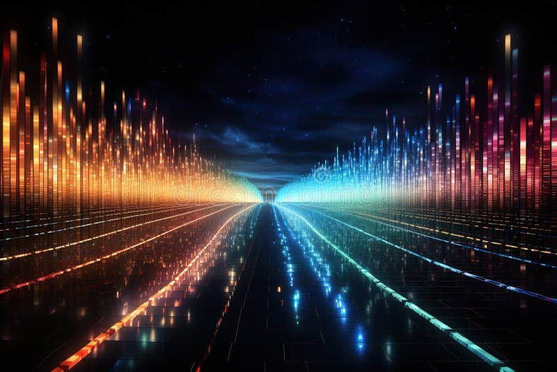 Artificial Intelligence Digital Binary Code Abstract Background Technology Futuristic,generative ...