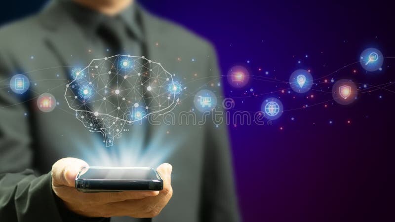 Artificial Intelligence Digital Chat Bot, Machine Learning, Big Data, Cloud Computing, Computer ...