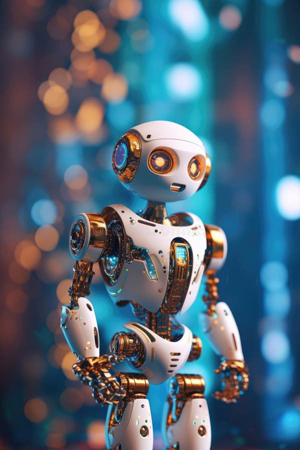 Artificial Intelligence Digital Robot. AI Generated Stock Illustration ...