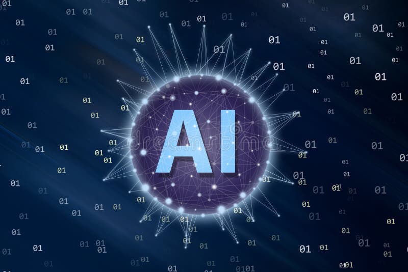 Artificial Intelligence, Digital, Technology Background, with Binary ... Artificial Intelligence, Digital, Technology Background, with Binary ...