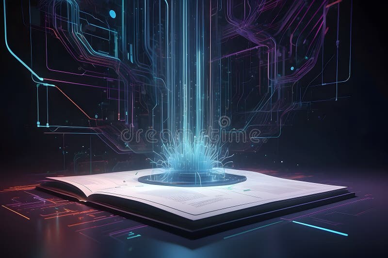 Artificial Intelligence in Document Analysis Stock Illustration ...