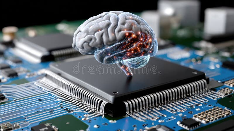 Artificial Intelligence Entity: Cyber Link, Machine Insight, Neural Exchange, Futuristic Logic ...