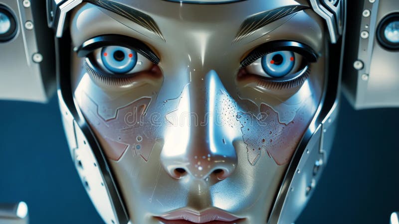 Artificial Intelligence. Expressive Eyes of a Humanoid Robot Reflect AI ...