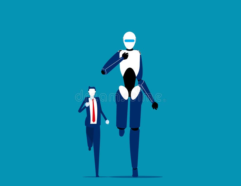 Artificial Intelligence Faster and Stronger Competition. Human Vs Robot ...