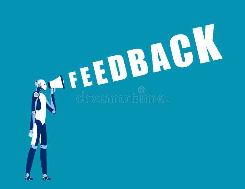 Artificial Intelligence Feedback. Concept Business Vector ...