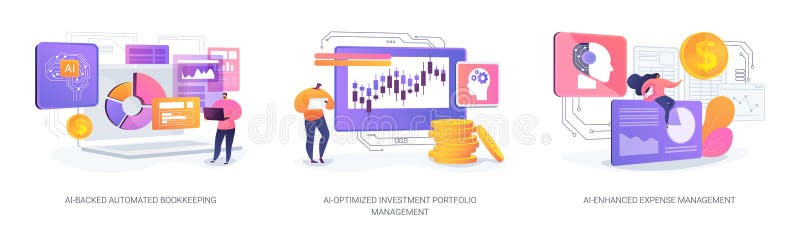 Artificial Intelligence for Financial Management Abstract Concept ...