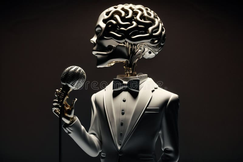Artificial Intelligence in the Form of a Human Brain Created with ...